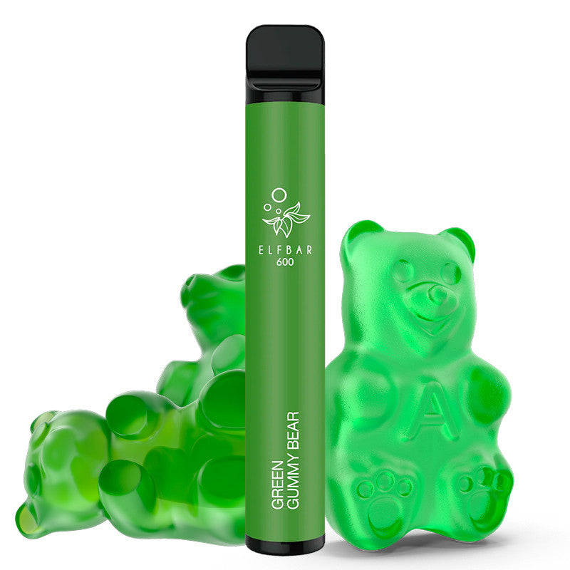 E-cig jetable | "600" Green Gummy Bear – Vapoteurs Suisses